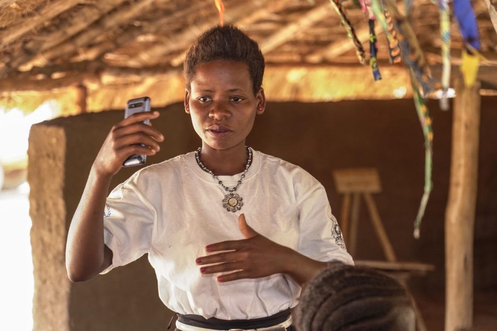 Through the SHESOARS project, Rina is helping her fellow refugee girls ...