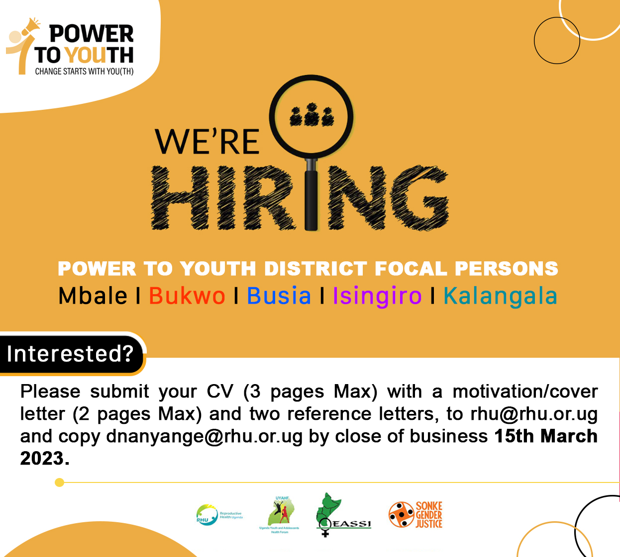 Opportunities - Uganda Youth and Adolescents Health Forum